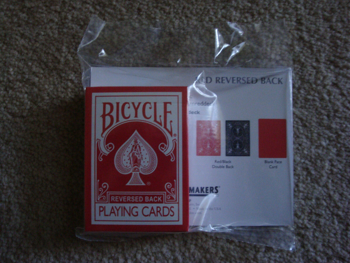 Bicycle Red Reversed Back Deck of Playing Cards Poker Size – Toy Empire
