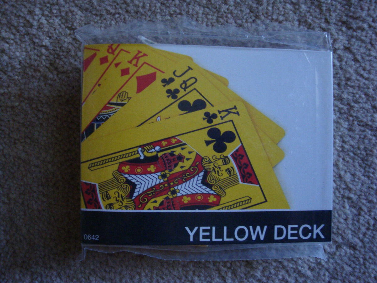 Bicycle Yellow Reversed Back Deck of Playing Cards Poker Size – Toy Empire