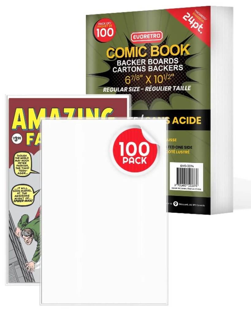 EVORETRO Regular Size Comic Boards 100 Pack – Toy Empire