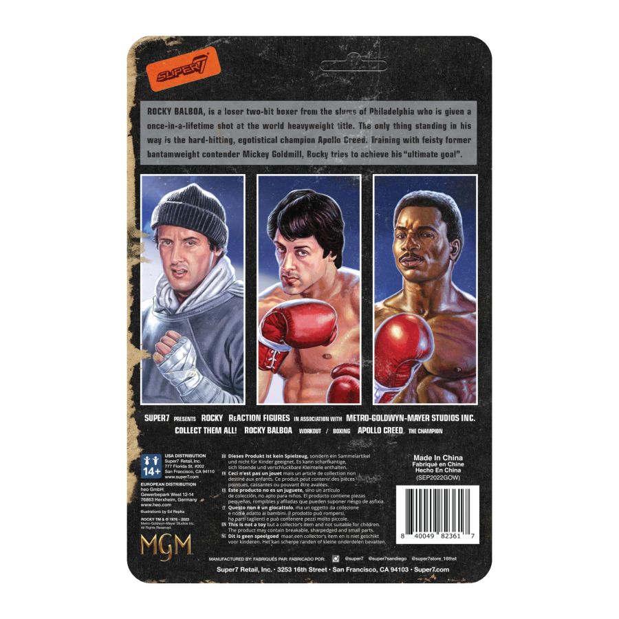 Rocky I Apollo Creed Boxing Reaction 3.75" Figure – Toy Empire