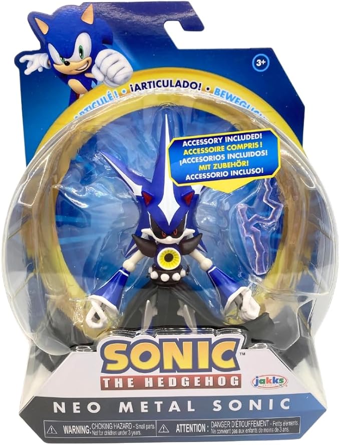 Sonic The Hedgehog 4" Inch Action Figure With Accessory Wave 17 One Pi ...