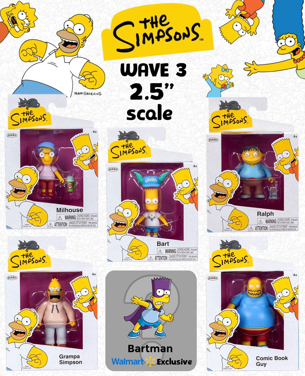 The Simpsons 2.5" Scaled Figure Wave 3 - Assorted Characters Available ...