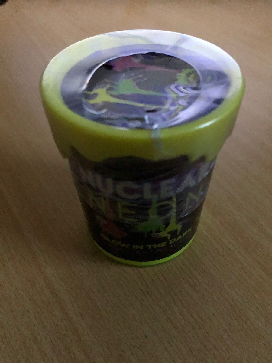 NUCLEAR NEON SLIME 120 GRAMS 1 TUB GLOW IN THE DARK BLACK LIGHT REACTI ...