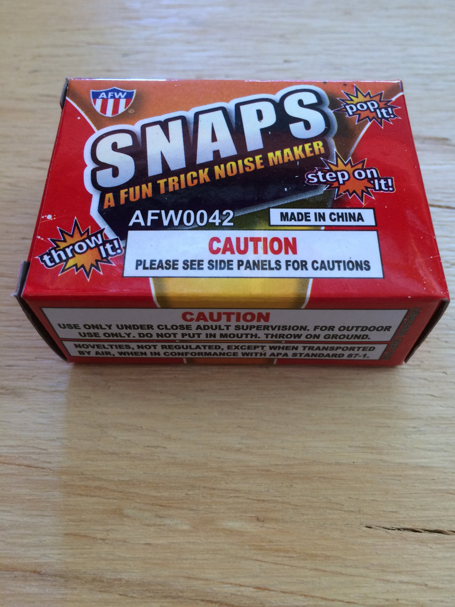 Snaps Pop Pop 10 Small Boxes Of 50 Snaps Pieces Per Box Trick Noise Ma ...