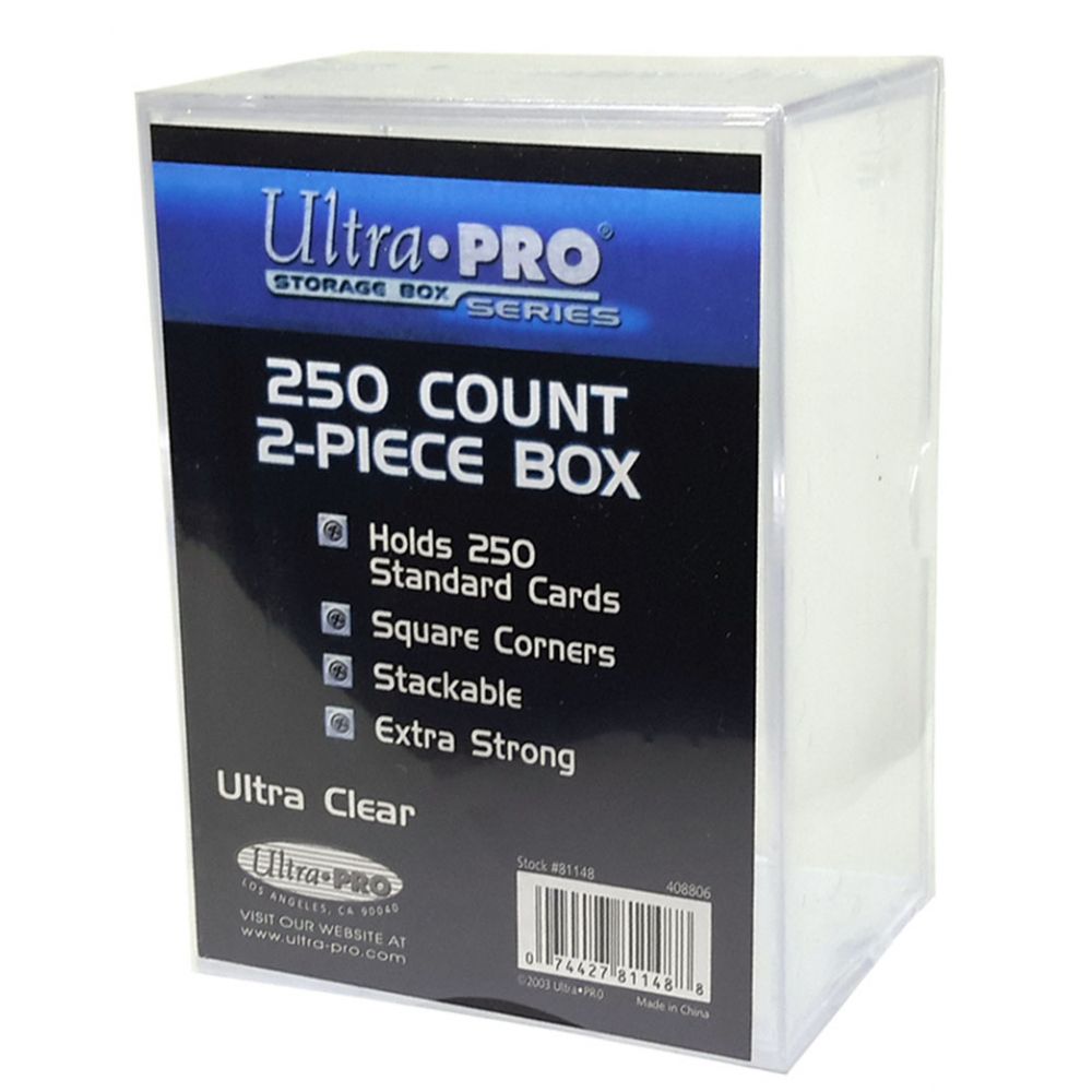 Ultra Pro Card Storage Plastic Box 250 Count – Toy Empire